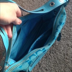Coach | Bags | Turquoise Blue Medium Size Coach Purse | Poshmark